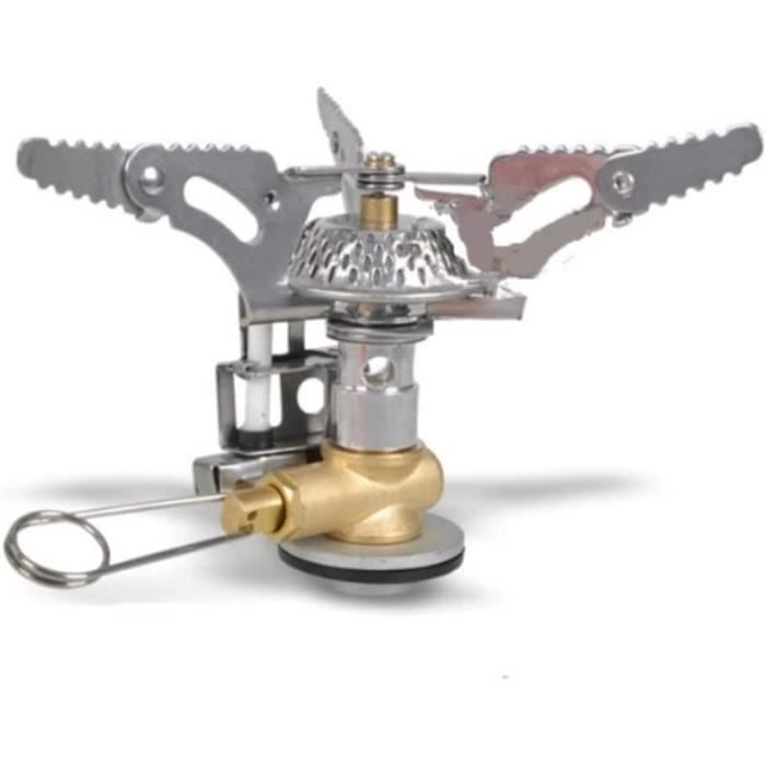 Mini réchaud portable pliable à gaz butane pour randonnée, pique-nique ...