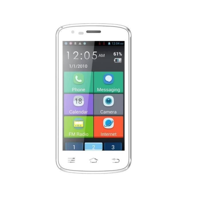 Smartphone - Telefunken - TS450 Cosi Blanc - 4GO - - Vos Marques ...