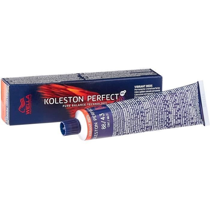 Wella Koleston Perfect Me Coloration Permanente 88-43 Vibrant Reds P5 ...