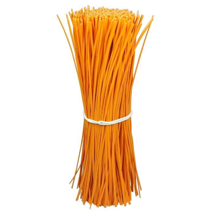 10 cm - Orange (110pcs) - Attaches De Câble De Jardinage Oblate, Fil De ...