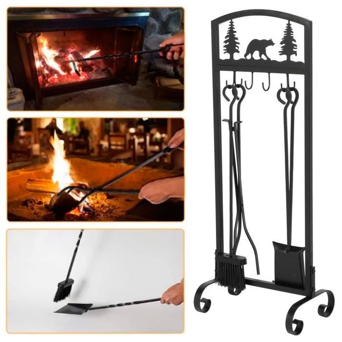 Ensemble d'outils de Cheminée 5 pièces Solide, Set Serviteur de ...