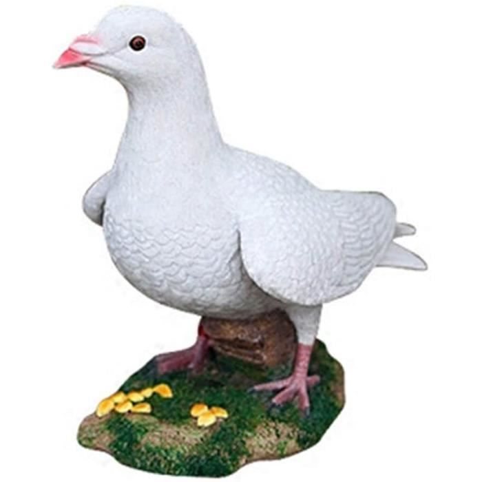 Statue Jardin Et Figurines Animaux Mignon Pigeon Résine en Plein Air ...
