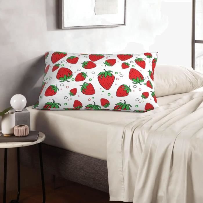 Taies D'Oreiller 60 Cm X 40 Cm, Douces Et Respirantes | Fermeture ...