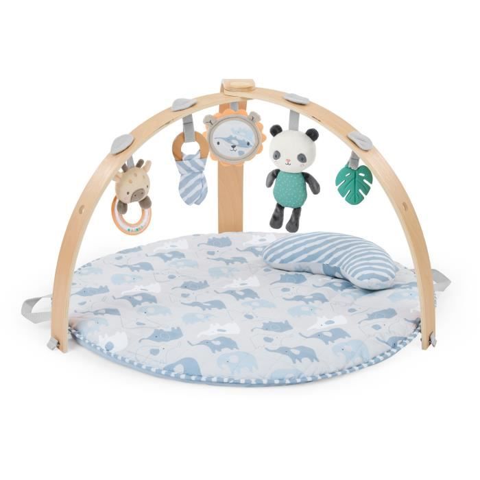 INGENUITY Tapis d'éveil bébé pliable Cosy Spot Elephant,coussin ...