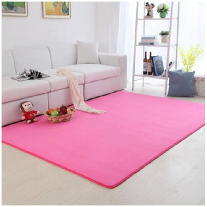 Tapis de Sol en Velours pour Salon Moelleux Moderne Doux Tapis d ...