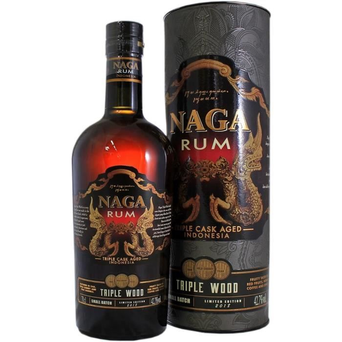 Rhum Naga - Triple Wood 42° 70cl - La cave Cdiscount
