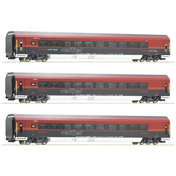 Set de 3 wagons de marchandises de la ÖBB - ROCO - Roco 74041 - Classe ...