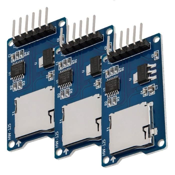 3 X Spi Reader Mémoire Lecteur Micro Sd Tf Memory Card Module Shield ...
