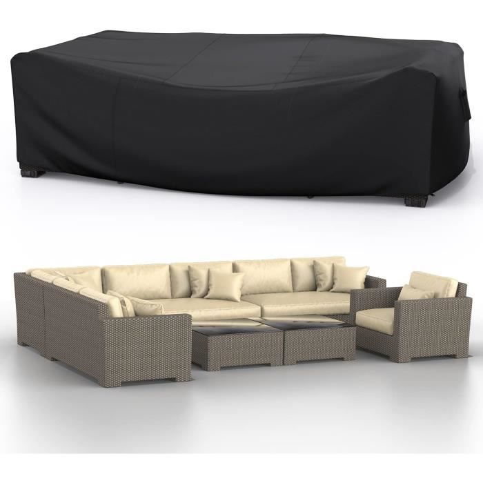 Housse Salon De Jardin 280X204X106 Cm, 600D Haute Résistance, Housse ...