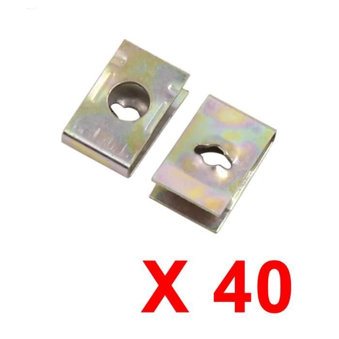 Rivet fixation vis métal capot bouclier anti-projection aile agrafes ...