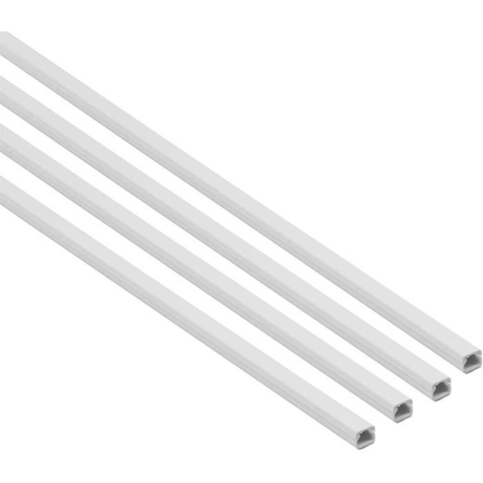 Goulotte carrée D-Line, Cache-câble auto-adhésif, Gestion et masquage ...