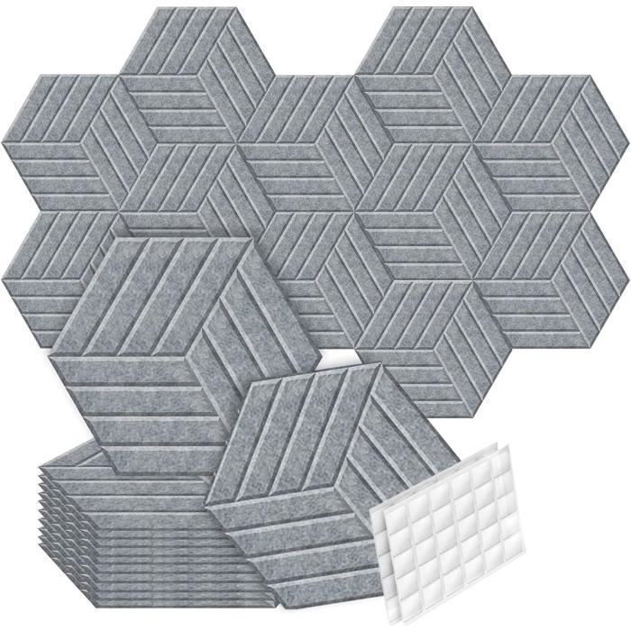 Lot de 12 panneaux acoustiques en mousse acoustique pour isolation ...
