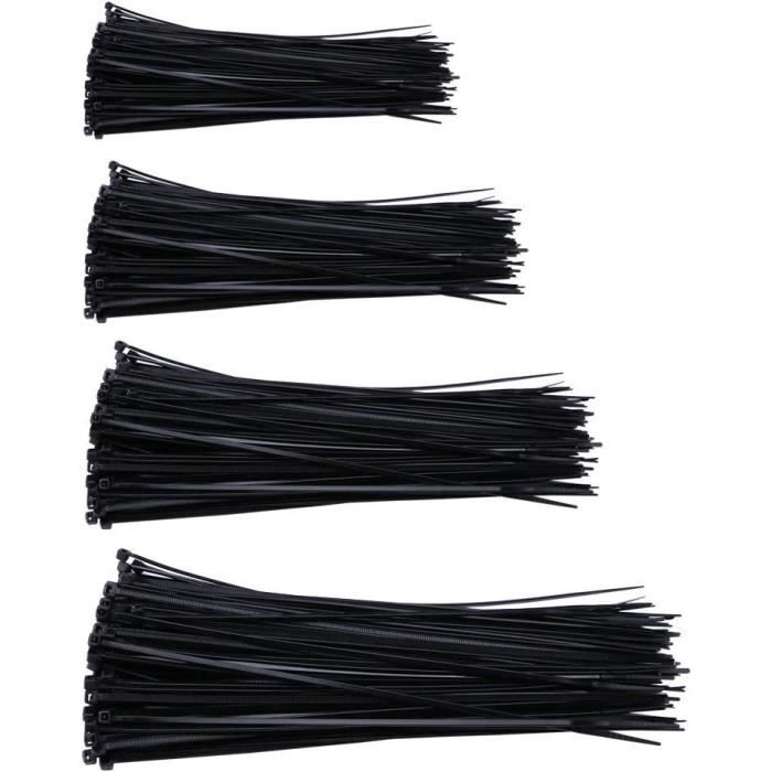 GTIWUNG 400 pièces Attaches de Cable, Autobloquant Liens, Nylon Zip ...