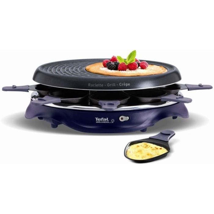 TEFAL RE511412 Appareil à raclette Simply Invents 8 personnes - Violet ...