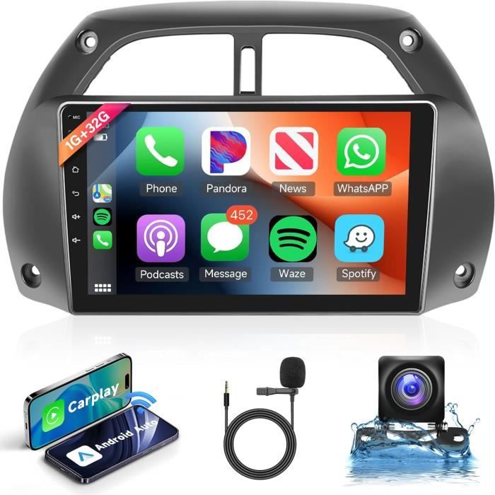 Android Autoradio 2 Din Pour Toyota Rav4 2001-2006 Avec Sans Fil Apple Carplay Android Auto Navi ...