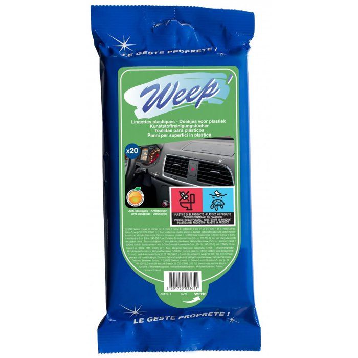 Weep - Lingettes Plastiques Weep Agrumes - Cdiscount Auto
