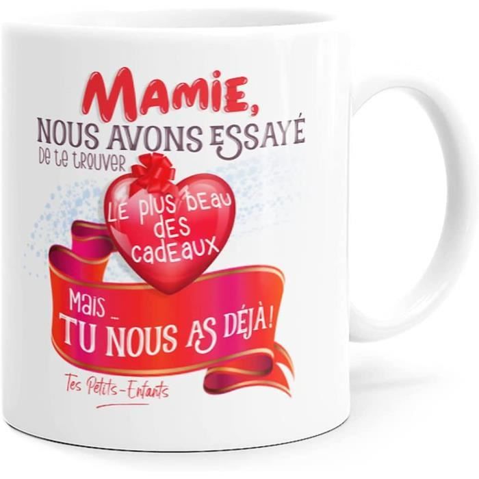 Mug Mamie Cadeau Petits-Enfants Idée Cadeau Original Amour Imprimé en ...
