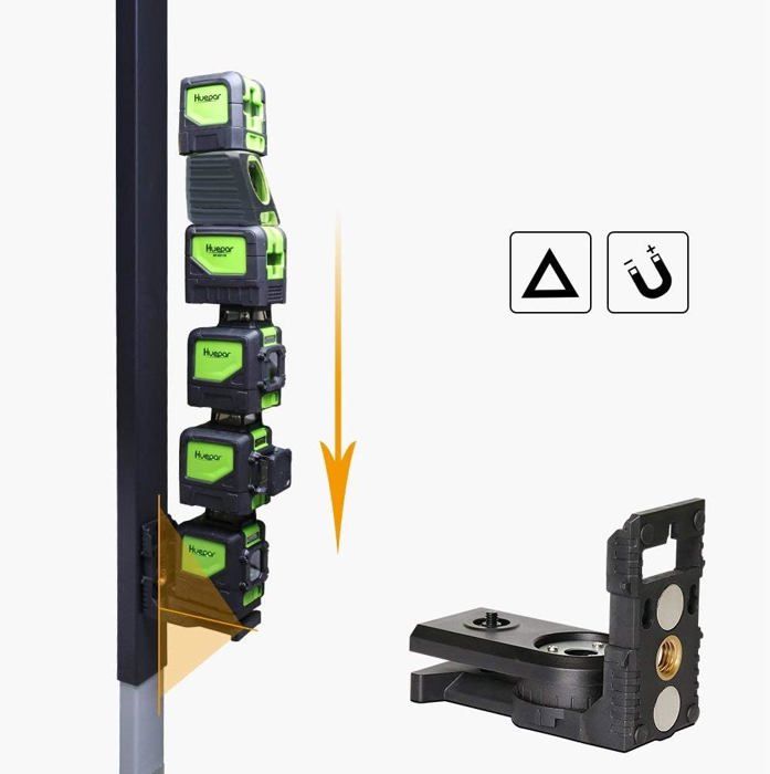 PV3 Adaptateur pour Niveau Laser, Base Pivotante Magnétique ...