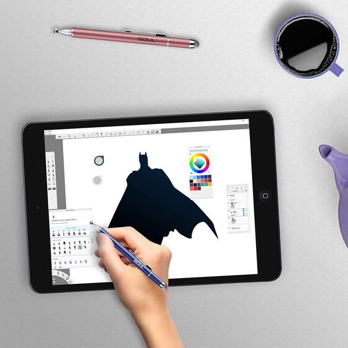 Stylet Pointe Fine Universel avec Disque Précis 2-en-1 et 2 Conseils de ...