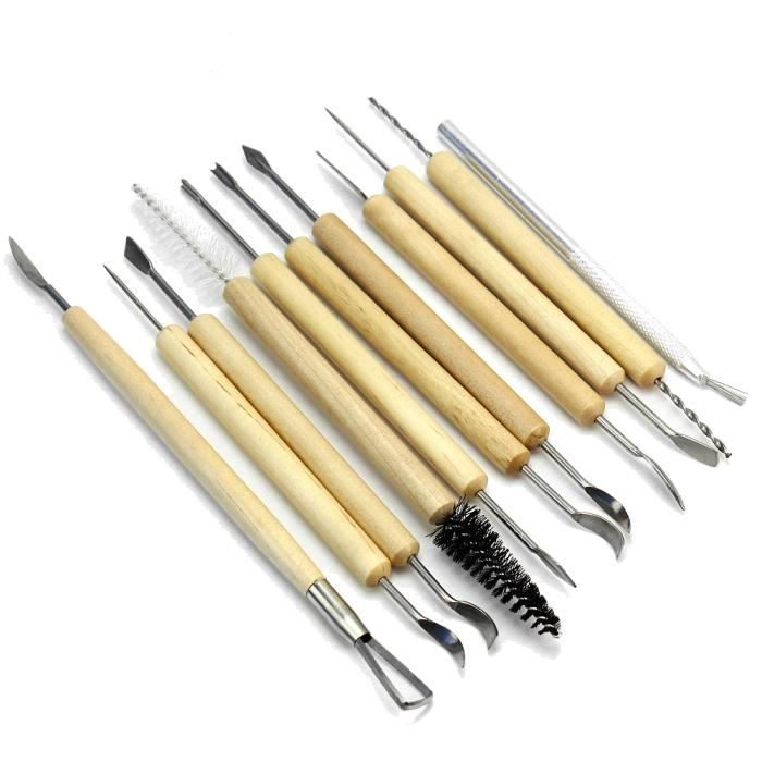 Outils à Main Shapers pour Fimo Sculpture - SKMEI - 11pcs - 21 têtes de ...