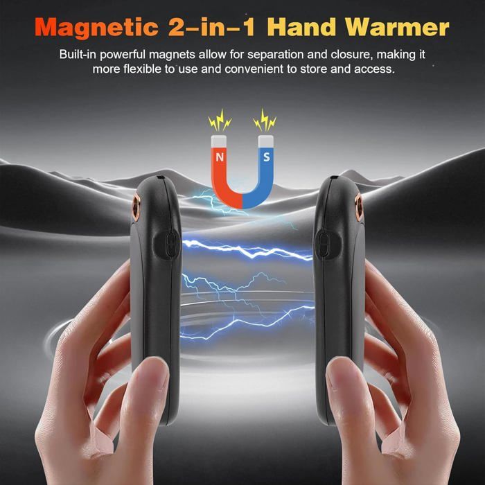 Chauffe Main Rechargeable,Chaufferette Main 10000mAh,Température 40 à ...