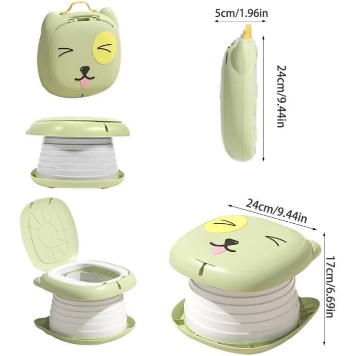 Pot Pliable Enfant Voyage, Pot Bebe Toilette Voyage, Pot de Voyage ...