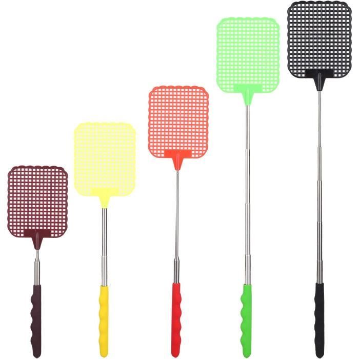 FORMIZON Tapette à Mouches Extensible, Set de 7 Fly Swats Telescopique ...