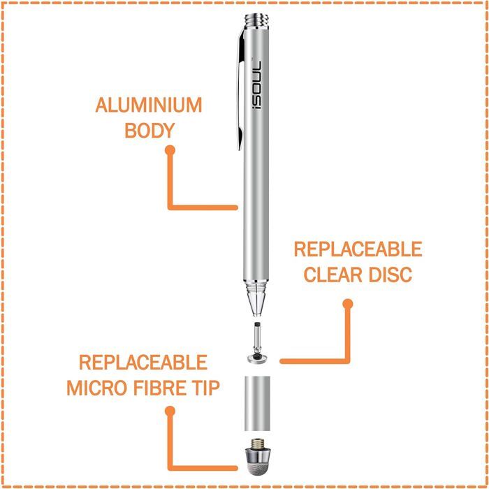 Stylet Pointe Fine Universel avec Disque Précis 2-en-1 et 2 Conseils de ...