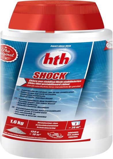 Hypochlorite de Calcium - Chlore Choc hth Shock Poue - 1,6 kg52 ...