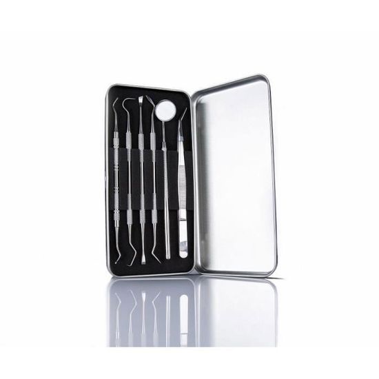 Kit d\'hygiène dentaire professionnel - INF - 6 pièces Inox ...