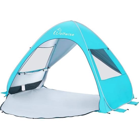 Wolfwise Abris De Plage Pop Up Parasol De Plage Upf 50 Tente ...