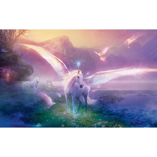 Poster Licorne Fantasy Fairy Tale - A2 (420 X 594 Mm) - Blanc[u7482 ...