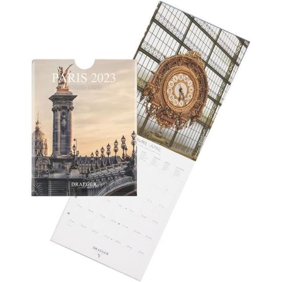 Calendrier Mural Paris 2023 À Suspendre 14X18Cm - Draeger Paris - 7 ...