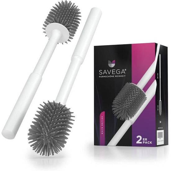 L'Original – Lot De 2 Brosses Wc De Rechange En Silicone – Brosses Hygiéniques – Brosse Wc De ...