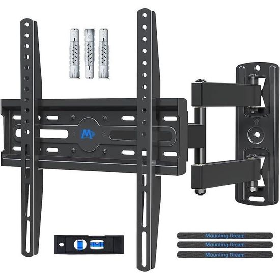 Support Mural pour TV Support Orientable Inclinable pour la Plupart des ...
