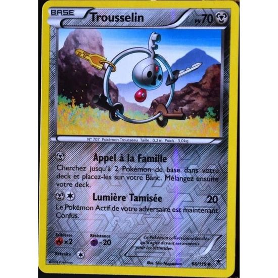 Carte Pokémon 66-119 Trousselin Série XY04 Vigueur spectrale NEUF FR ...