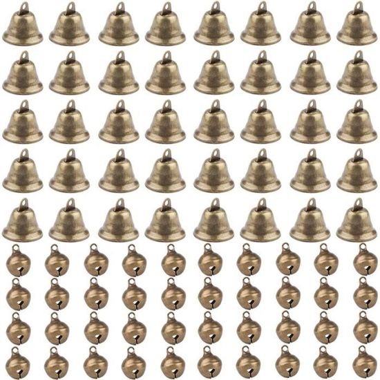 Clochette Vintage En Bronze D'Époque 80 Pcs Petites Clochettes Grelots ...