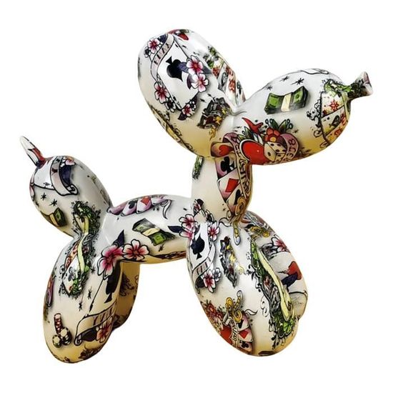 Scrawl Balloon Dog Sculpture Animal Statue Art Crafts for Home Kids ...