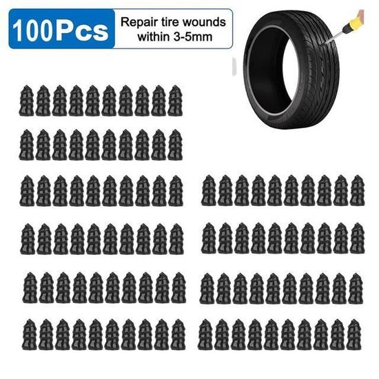 KIT REPARATION PNEU,100 pcs Big--Kit'outils de réparation de crevaison ...