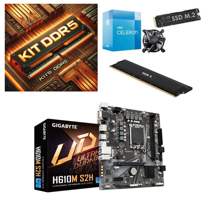 Kit évolution DDR5 - Intel - Core i7 - 32 Go RAM - SSD NVMe 500 Go ...