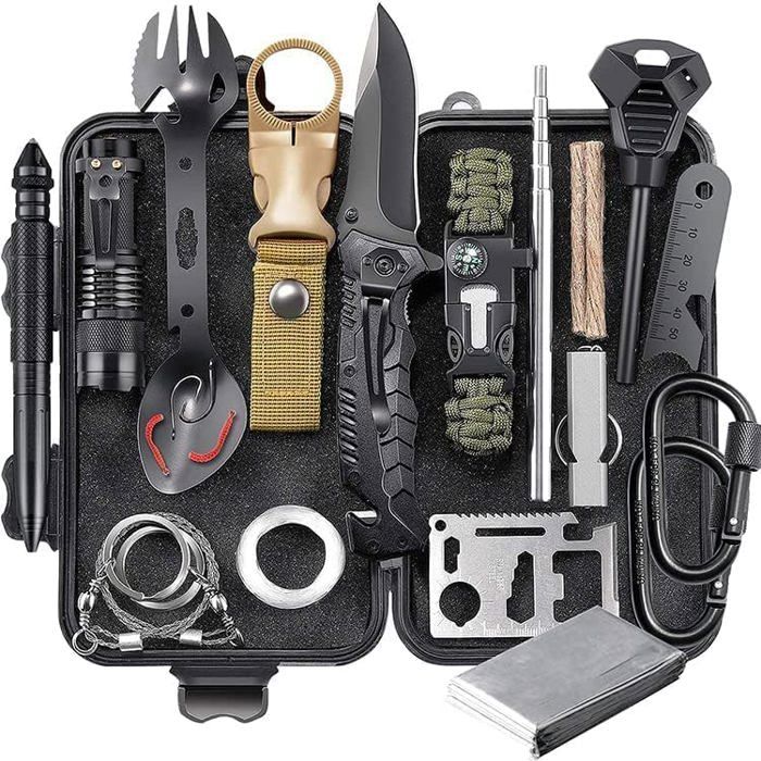 Kit survie boîte outils, urgence sauvetage, secours, randonnée aventure ...