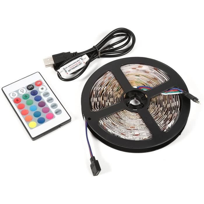 Bande LED USB 5M 5V RVB 5050 Lampe de Rétro-éclairage TV avec ...