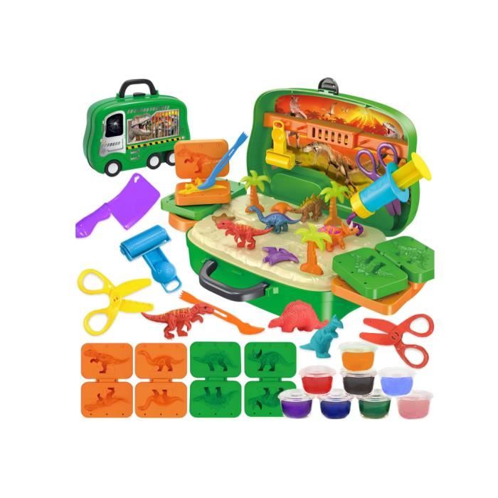 Accessoires en pâte à Modeler, Set de pâte à Modeler Jouets Dinosaures ...