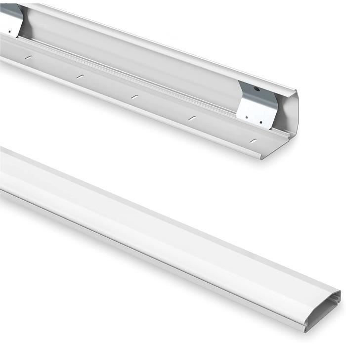Goulotte de câbles en aluminium avec 1x 40cm de ruban adhésif 3M en ...