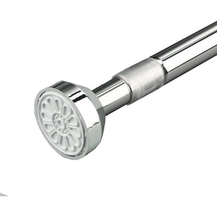 Tringle à Rideau Réglable Acier Inoxydable Sans Perçage Tringle à ...