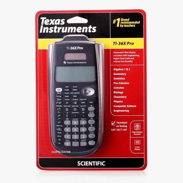 Fournitures scolaires,Texas Instruments Ti-36x Pro – calculatrice ...