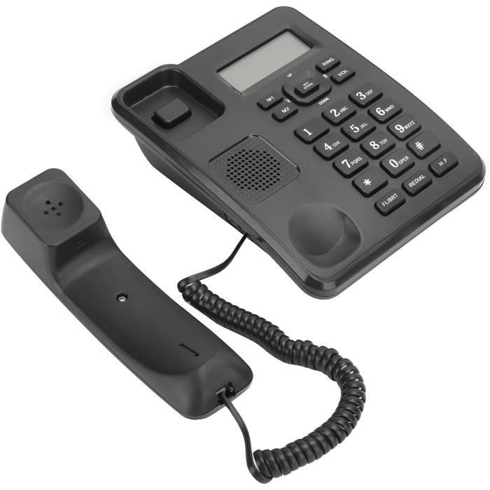 Téléphone Filaire De Bureau,Téléphone Fixe Filaire Fixe,Systèmes Dtmf Et Fsk,Affichage De L ...