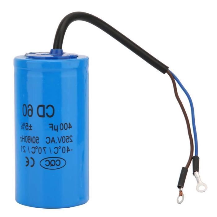 EJ.life Condensateur CD60 CD60 Condensateur avec Fil Conducteur 250V AC ...