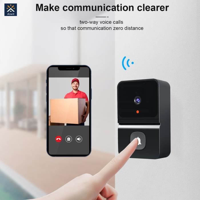 Smart Wireless doorbell Home Doodle Electronic Cat Eye interphone ...