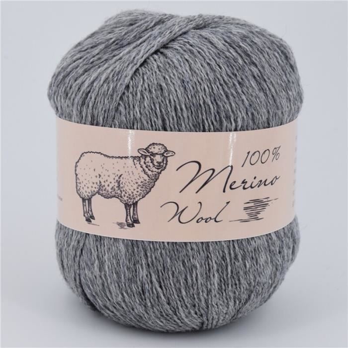 Fil de laine 100 pour tricot à la main laine mérinos moyen fin doux ...